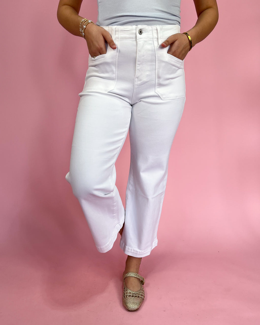 The Ivy Super HR Wide Crop Utility Jeans – All About You Boutique & Gifts