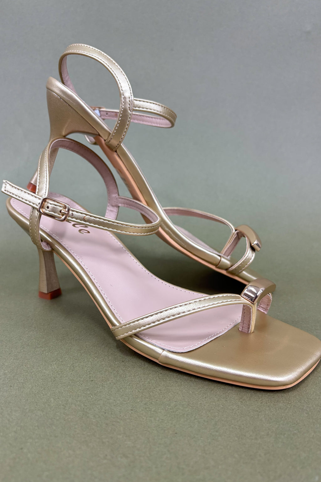 The Hallie Gold Heeled Sandal – All About You Boutique & Gifts