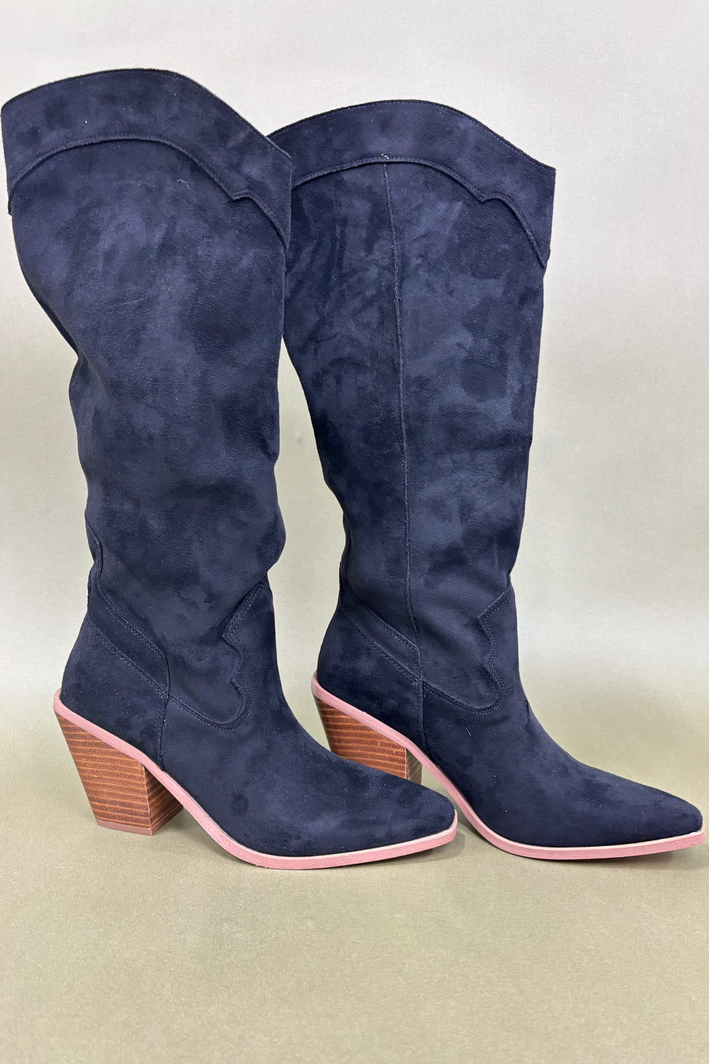 The Isabelle Faux Suede Black Boots – All About You