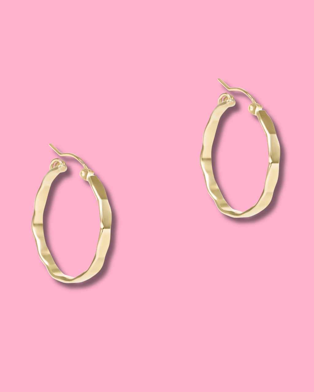 Enewton 1.25" Gold Scalloped Hoop Earrings – All About You